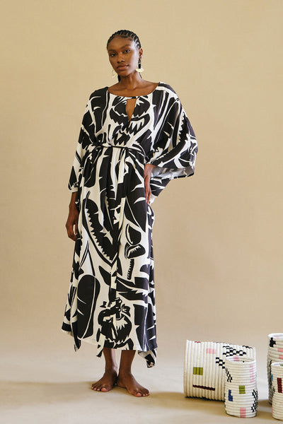 Boubou Dress - Banana Leaf Print – Mille Collines