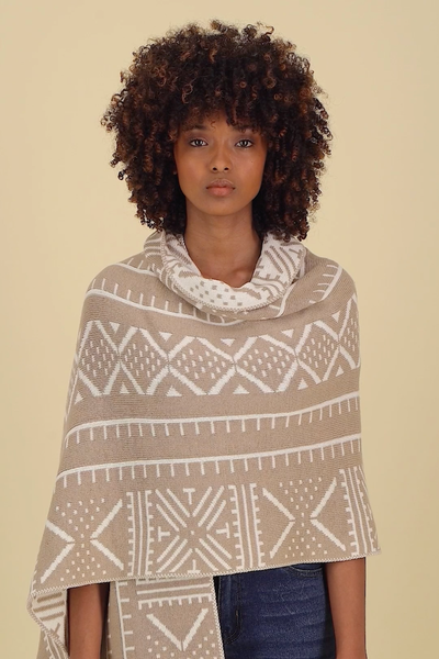 Kichana Women's Wrap/Scarf | Sand & Ecru – Mille Collines